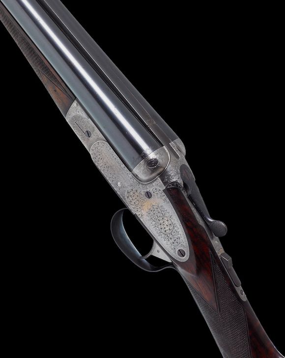 Bonhams : A 16-bore 'The Blagdon' assisted-opening single-trigger side ...