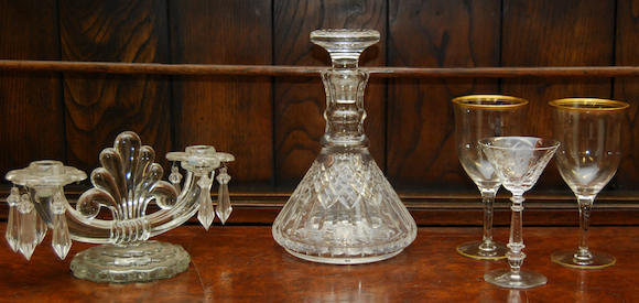 Bonhams A Small Collection Of Glassware