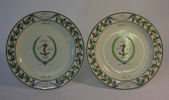Bonhams : Nelson commemorative Baltic Service creamware. 9.75in(24.5cm ...