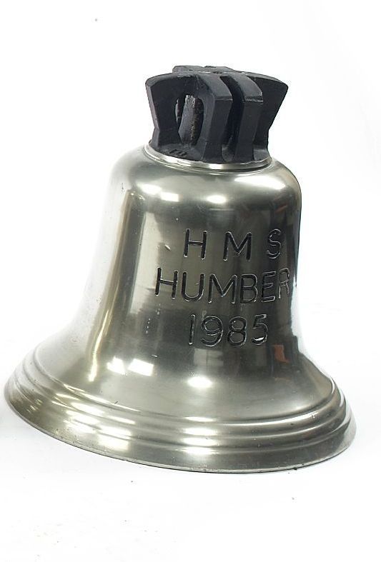 Bonhams : A Ship's Bell, HMS Humber, 1985 12in(31cm)diam.