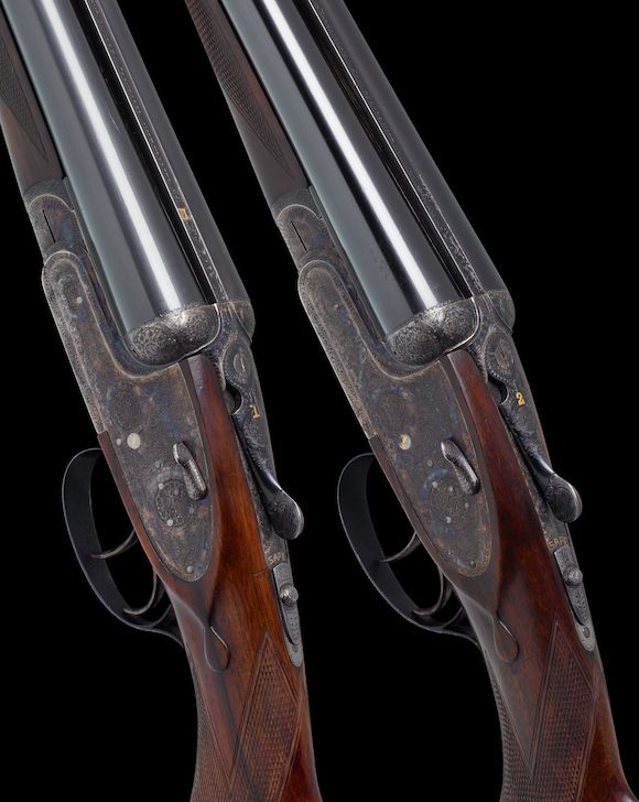 Bonhams : A pair of 12-bore (2¾in) 'No. 1' sidelock ejector guns by ...