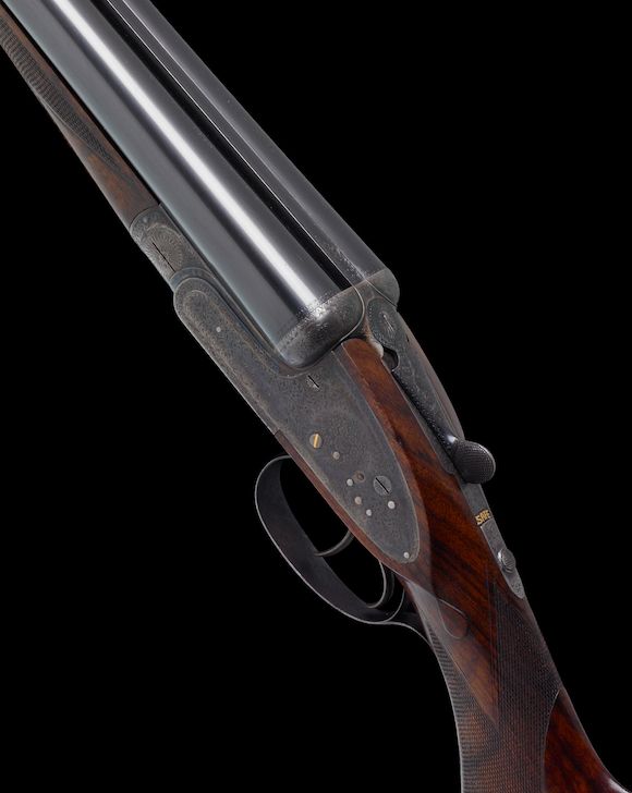 Bonhams : A 12-bore sidelock ejector gun by Hussey & Hussey, no. 1912