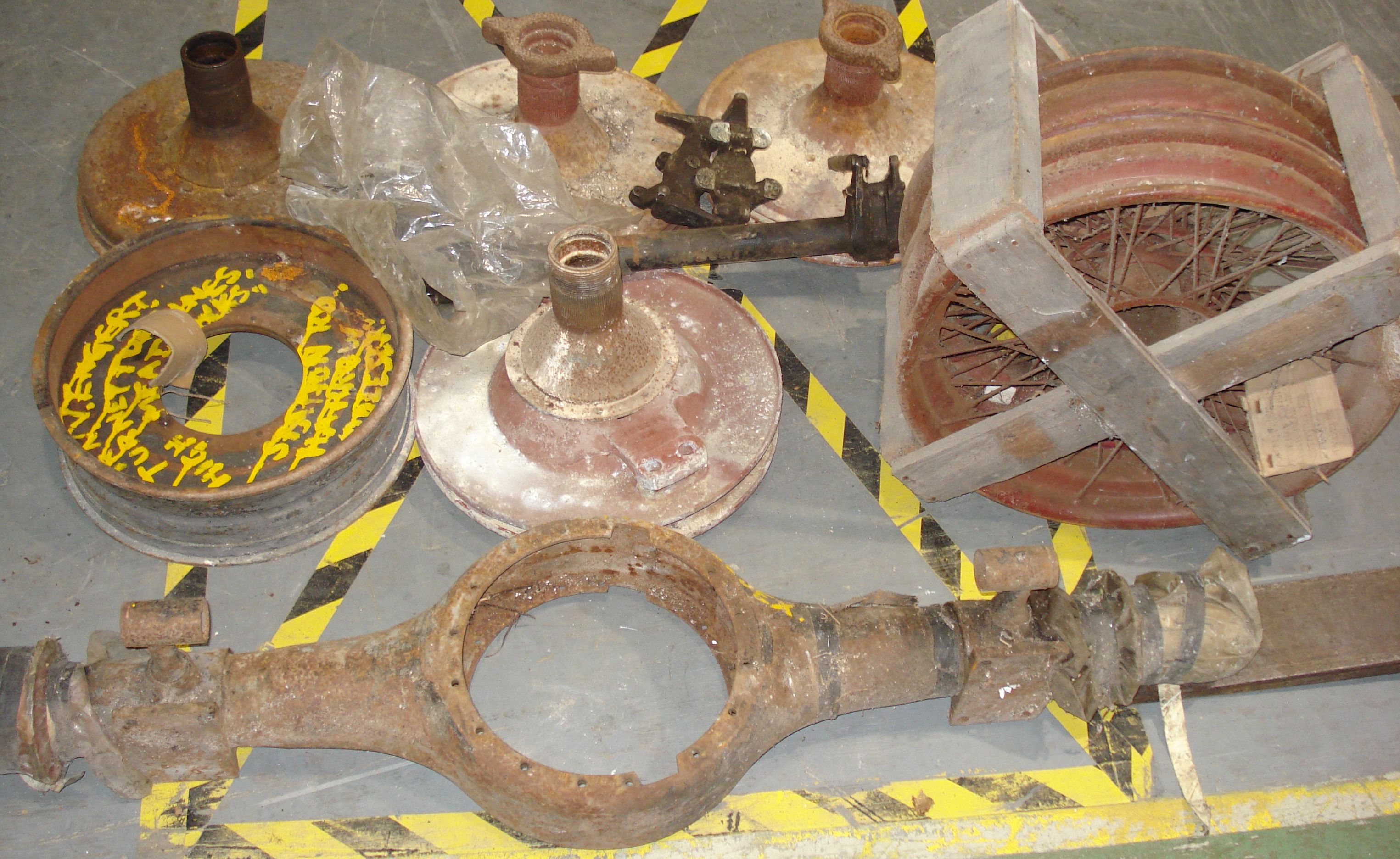 Bonhams Cars : A lot of vintage Bentley running gear parts,