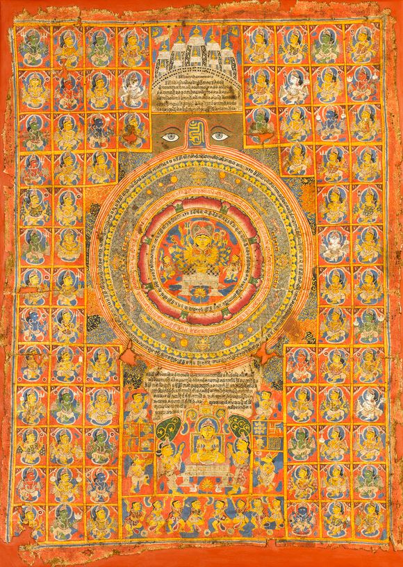 Bonhams : A Jain mandala Western India, late 17th Century