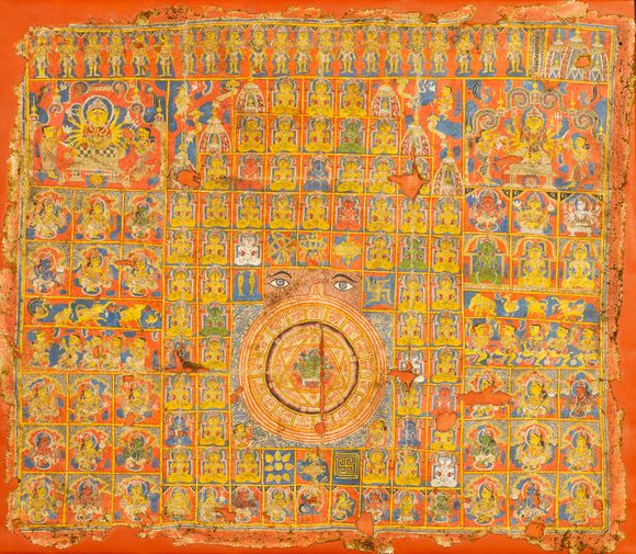 Bonhams : A Jain mandala Western India, late 17th Century