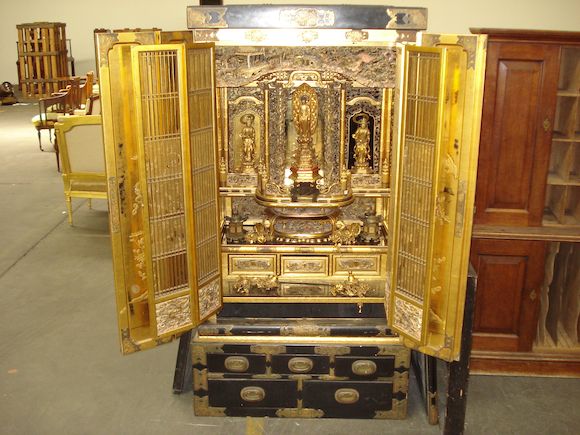 Bonhams : A large Japanese Buddhist altar Late 19th century