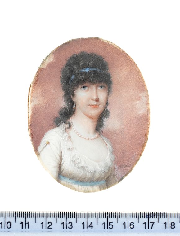 Bonhams : Louis Ami Arlaud-Jurine (Swiss, 1751-1829) A Lady, possibly ...