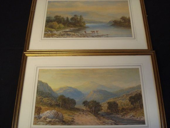 Bonhams : Lennard Lewis (British, 1826-1913) Autumn Evening in the ...