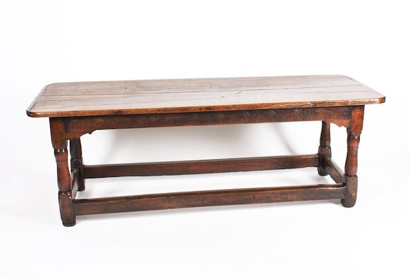 Bonhams : A late 17th century oak refectory table