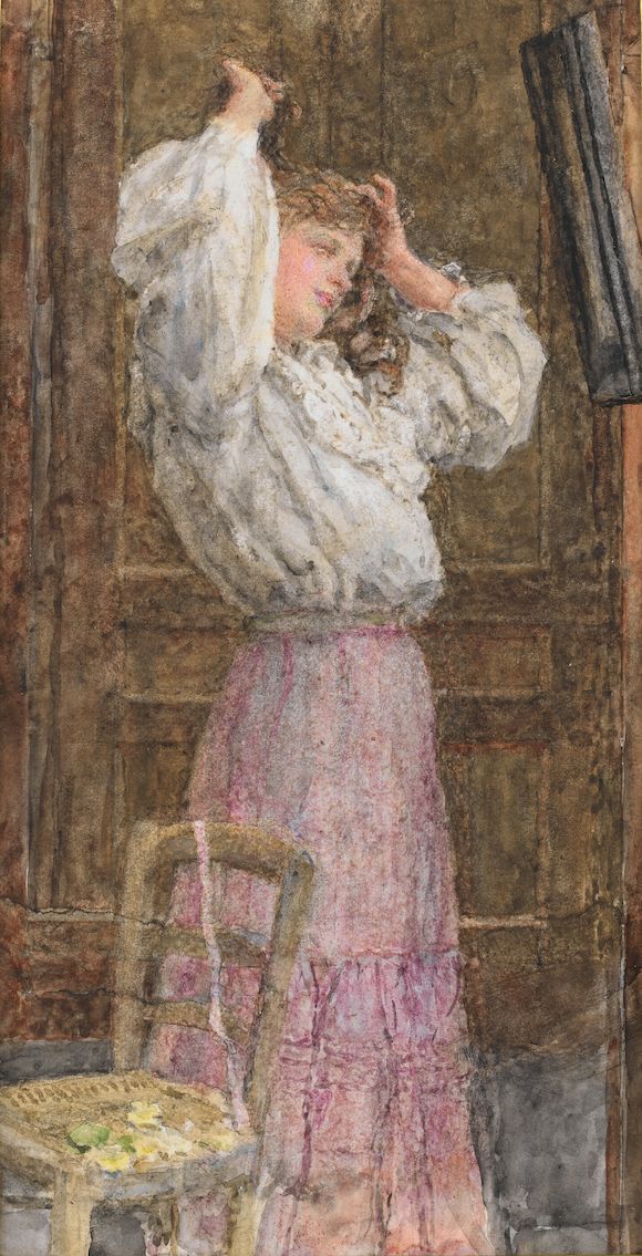 Bonhams : Lionel Percy Smythe, RA, RWS, RI, ROI (British, 1839-1918) Adoration