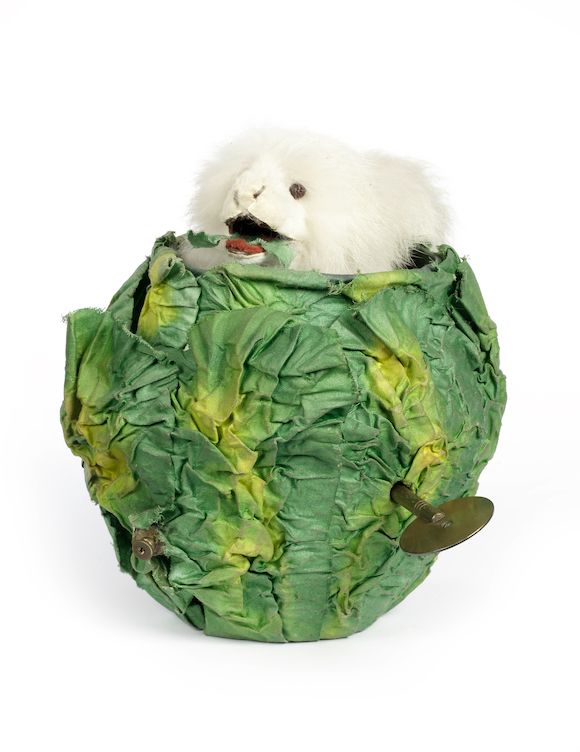Bonhams : A rabbit-in-cabbage musical automaton, by Roullet & Decamps ...
