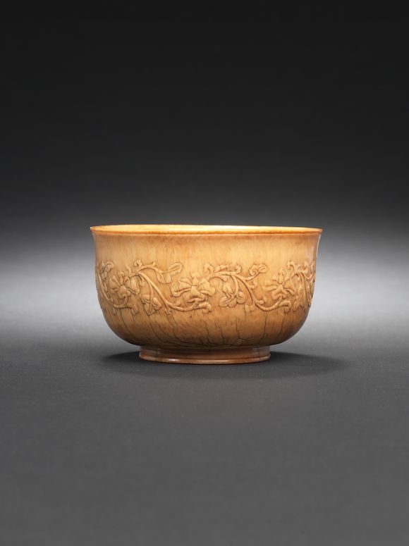Bonhams : A carved ivory cup 17th/18th century