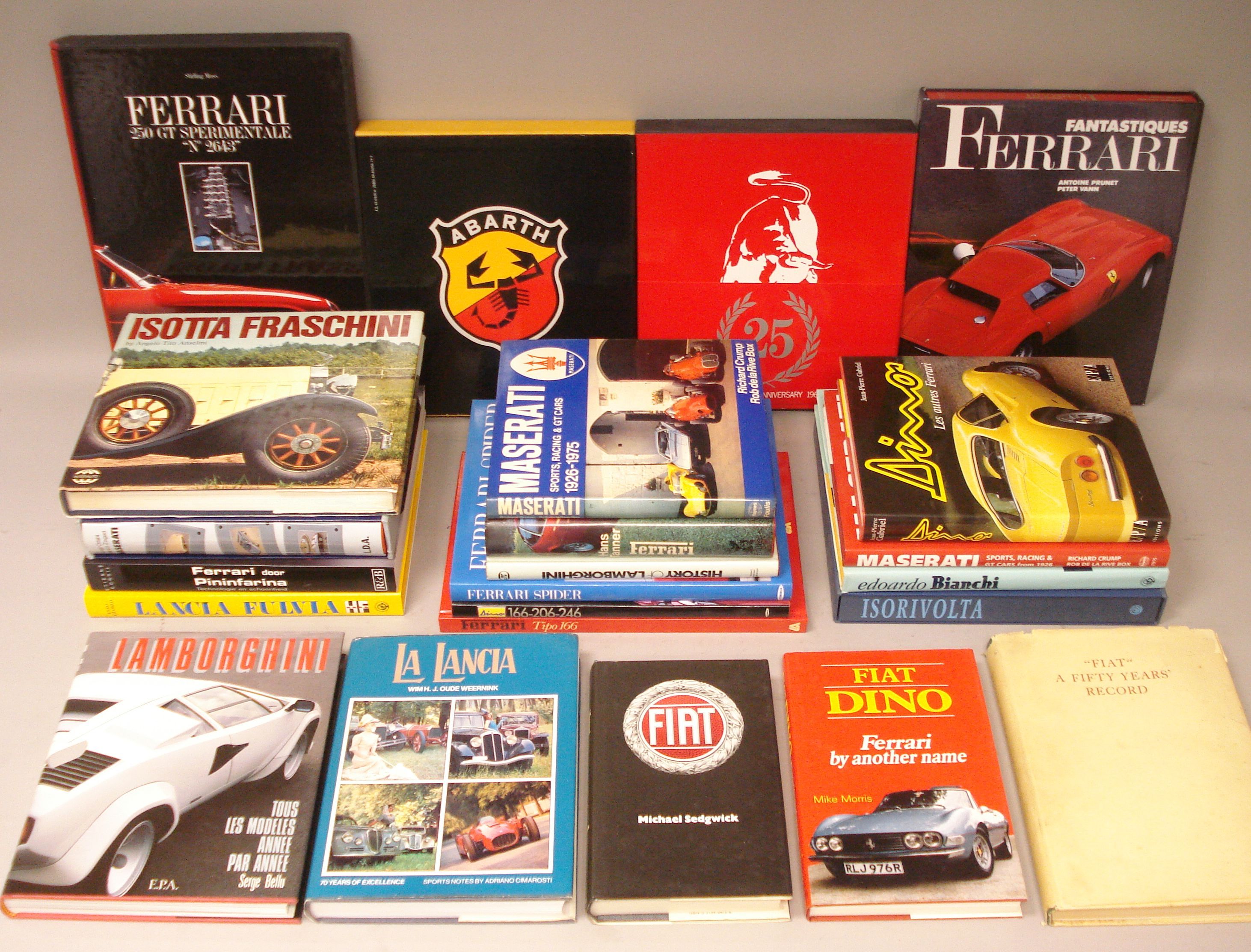Bonhams Cars : Books relating to prestige Italian marques,