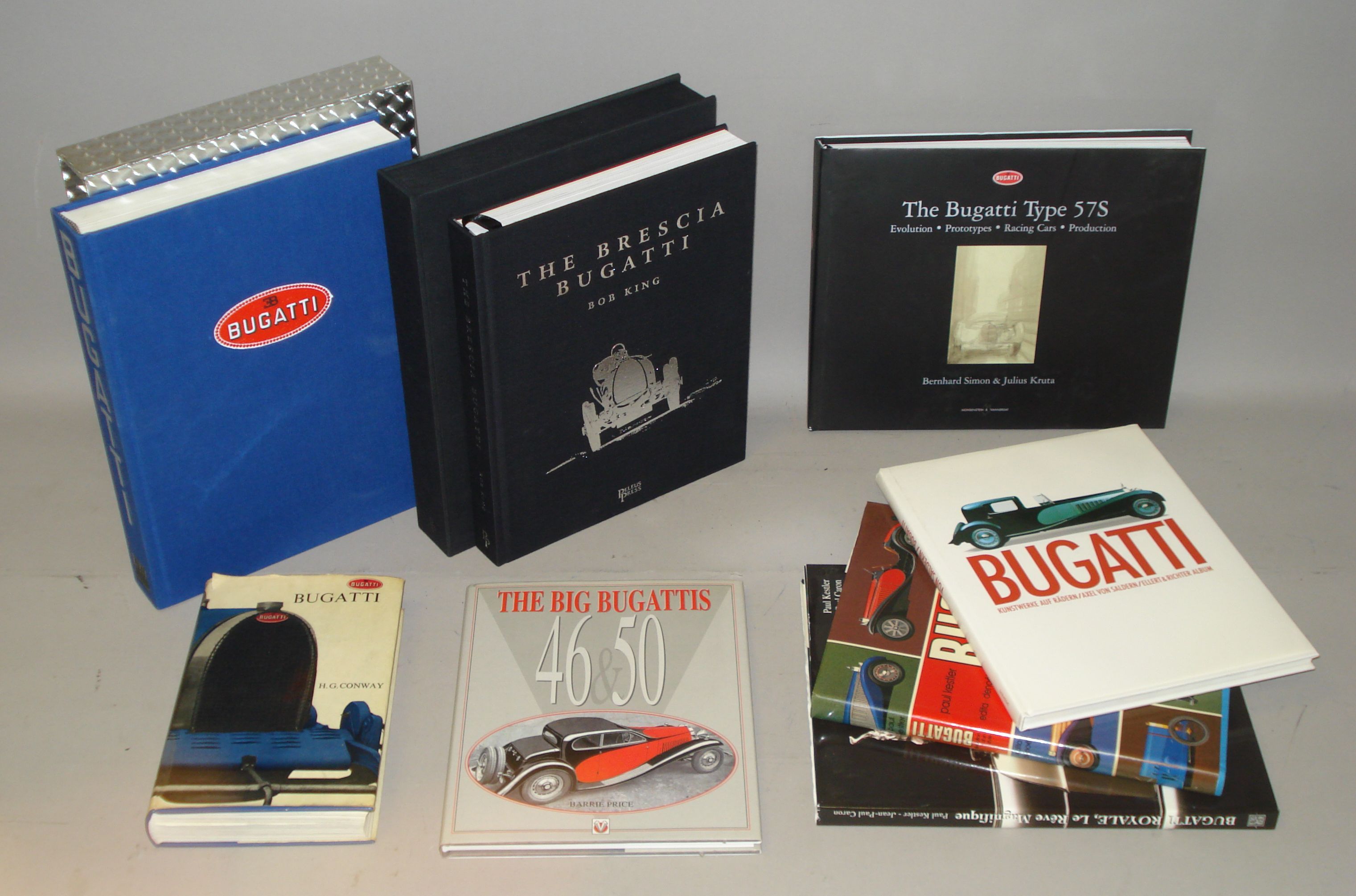Bonhams Cars : Nine Bugatti books,