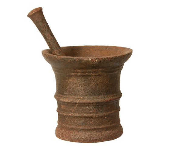 Bonhams : A large 18th / 19th century white marble mortar with ...