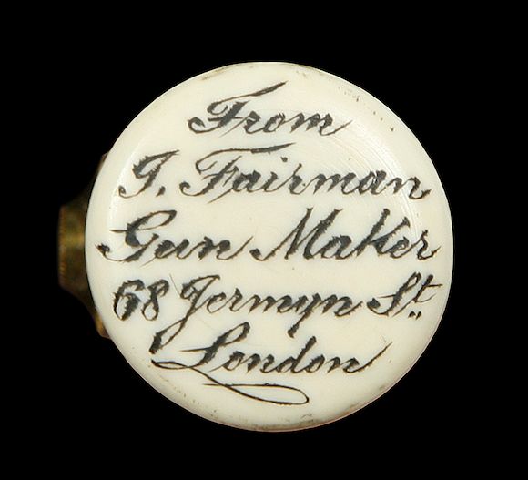 Bonhams : A Rare White-Metal Tubular Bar Game Counter