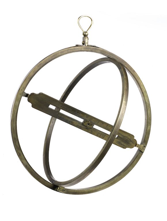 Bonhams : A brass universal equinoctial ring dial, English, late 17th ...