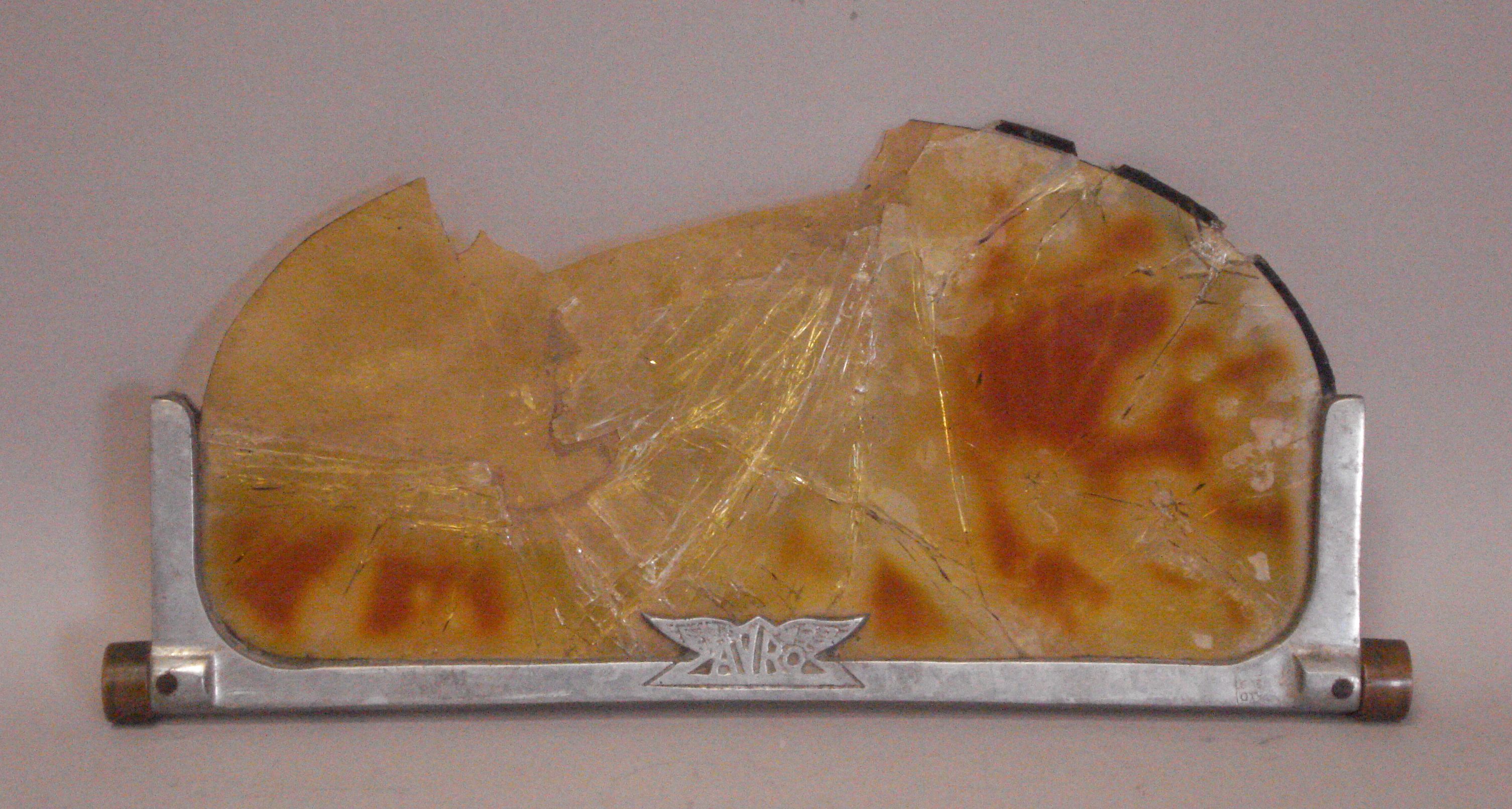 Bonhams Cars : A very rare First World War 'Avro' aero windscreen,