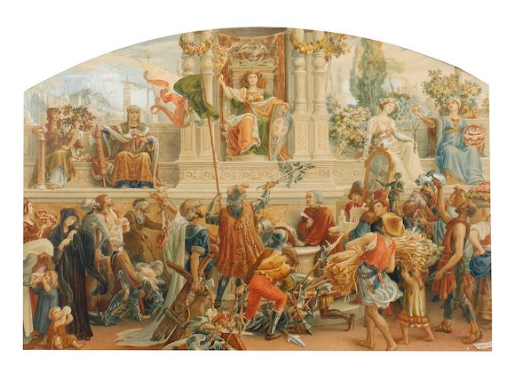 Bonhams : Riccardo Meacci (Italian, born 1856) 'L'offerta alla Patria'