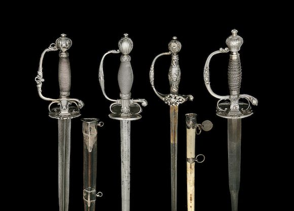 Bonhams : A Rare Queen Anne Silver-Hilted Small-Sword