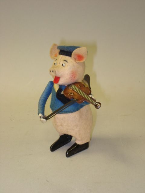 Bonhams : Schuco violin playing little pig