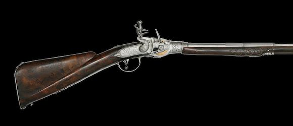 Bonhams : A Fine And Rare Italian 40-Bore Flintlock Breech-Loading ...