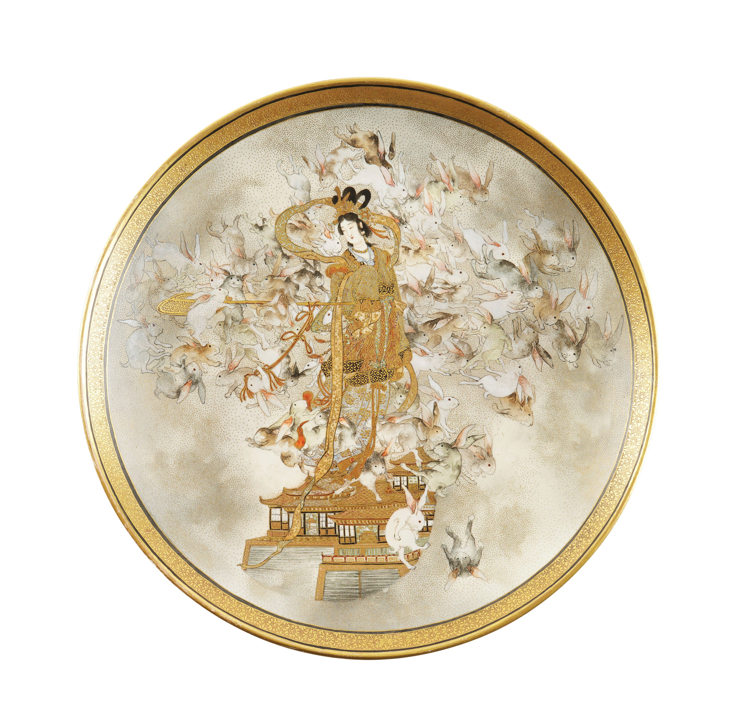 Bonhams : A Satsuma saucer dish by Dozan Meiji