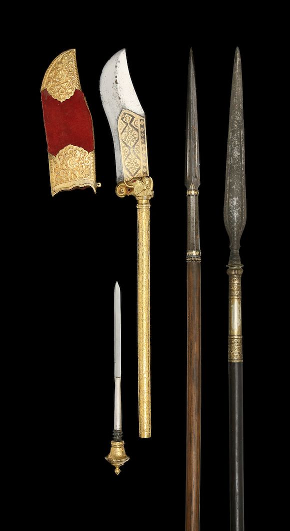 Bonhams : An Indian Spear, And A South East Asian Spear