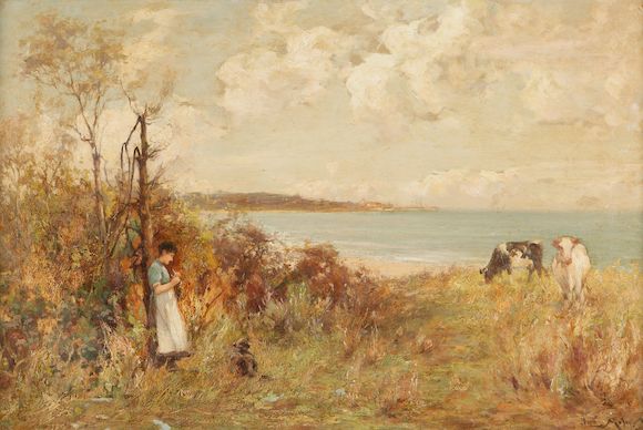 Bonhams : Joseph Milne (British, 1857-1911) Daydreaming