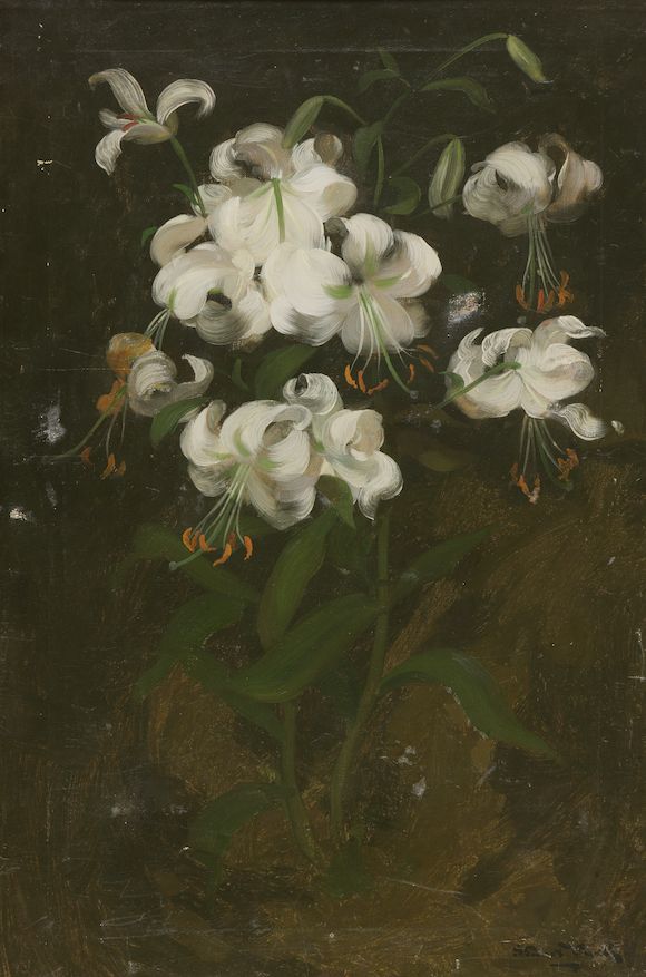 Bonhams : James Stuart Park (British, 1862-1933) White lilies