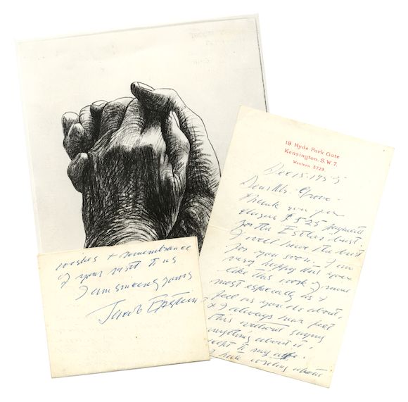 Bonhams : EPSTEIN and MOORE EPSTEIN (JACOB) Autograph letter signed ...