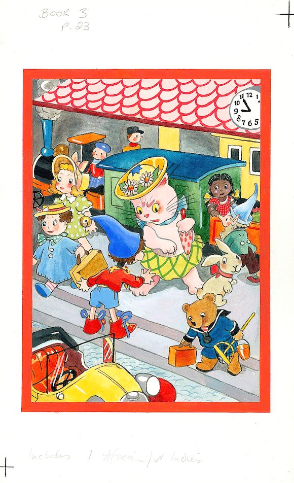 Bonhams : BLYTON, ORIGINAL ARTWORK COOPER (MARY) 'Quick, Quick, You'll ...