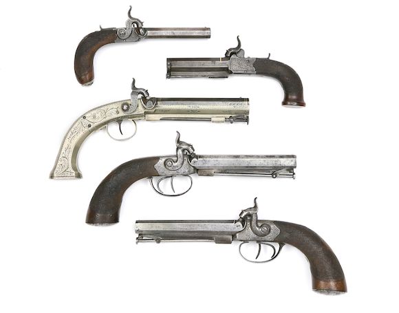 Bonhams : An 80-Bore Percussion Box-Lock Belt Pistol