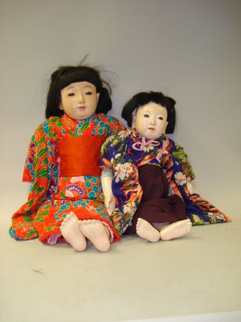 Bonhams : Two Japanese composition dolls, 1930's lot