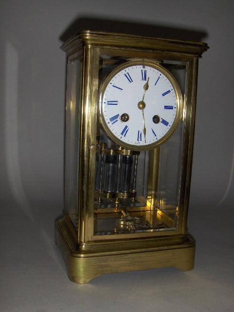 Bonhams A French Brass Four Glass Mantel Clock