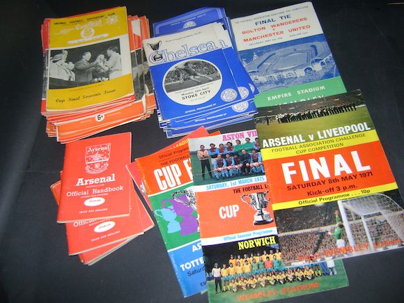 Bonhams : A collection of football programmes