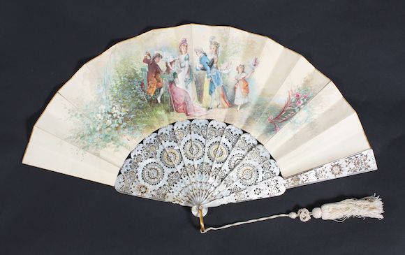 Bonhams : An Edwardian fan