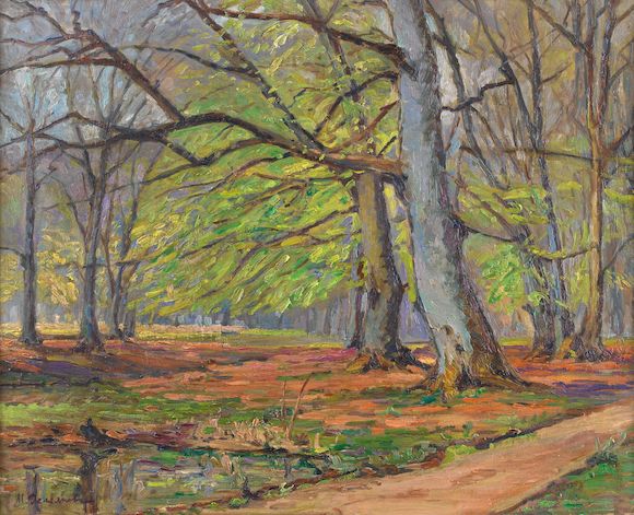Bonhams : Mikhail Demianov (Russian, 1873-1913) In the woods
