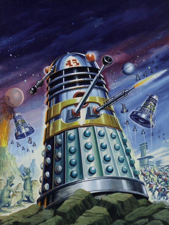 Bonhams : Doctor Who: The original cover artwork for 'The Dalek Book ...