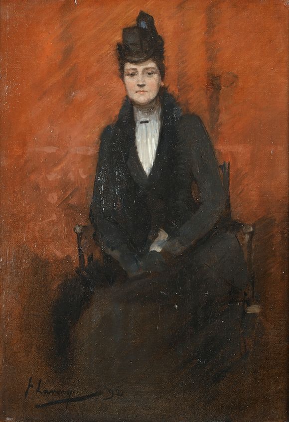 Bonhams : Sir John Lavery R.A., R.S.A., R.H.A. (1856-1941) Portrait of ...