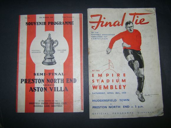 Bonhams : 1938 F.A. Cup Final and semi-final programmes
