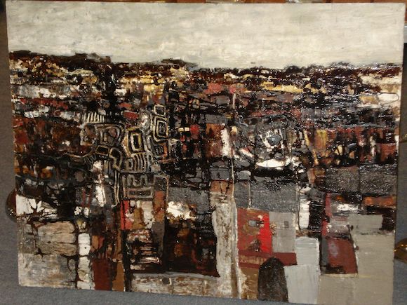 Bonhams : John Ridgewell (British, 1937-2004) Abstract Landscape,