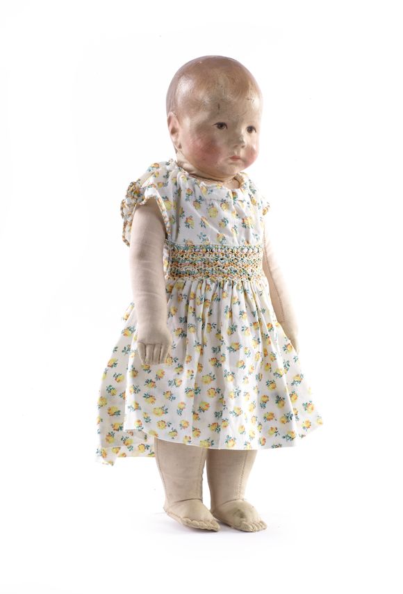 Bonhams : Kathe Kruse VII 'Du Mein' cloth doll, German 1930's