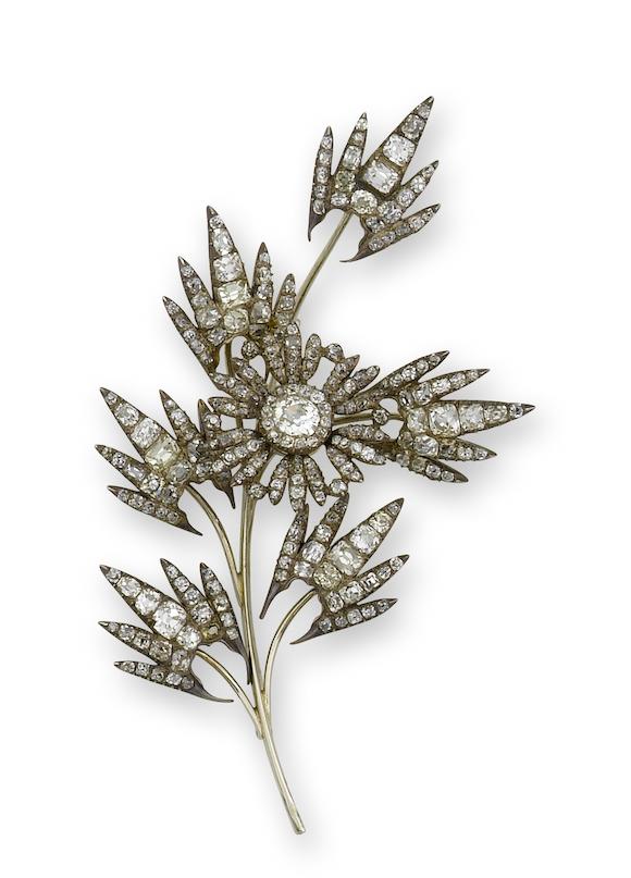 Bonhams A Diamond Brooch