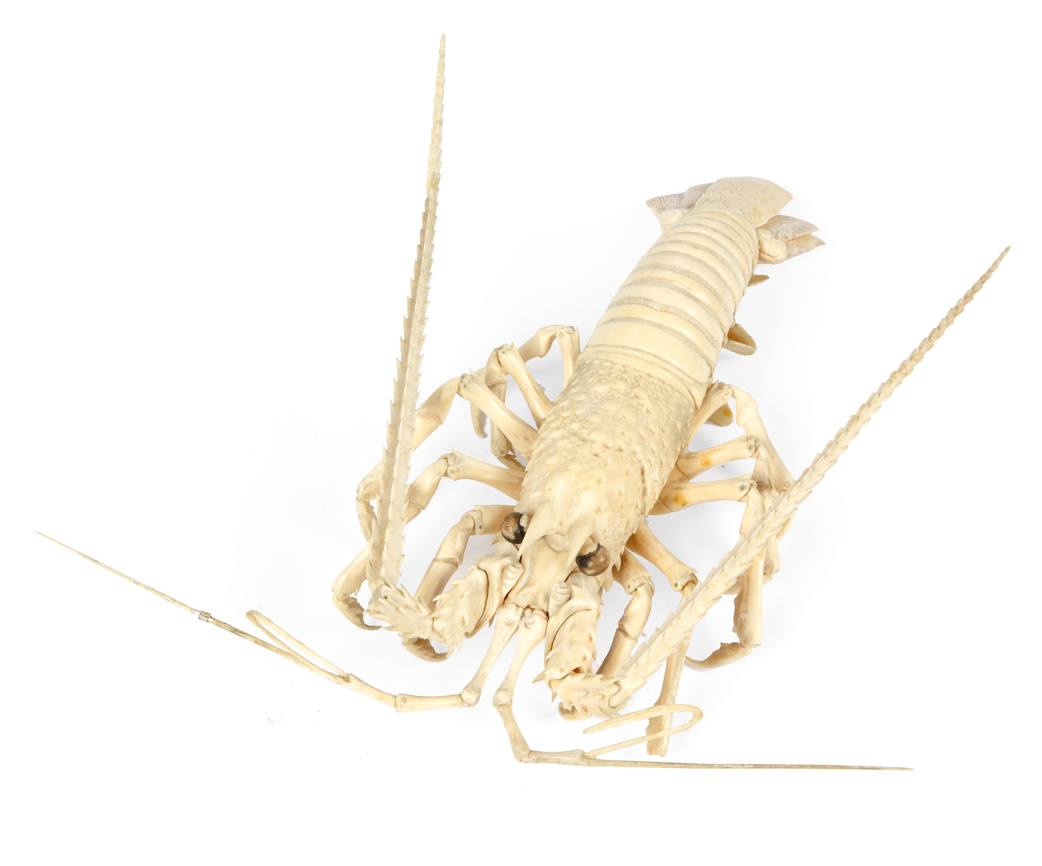 Bonhams : A large Japanese articulated model of a crayfish late 19th ...
