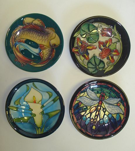 Bonhams : Four small Moorcroft dishes