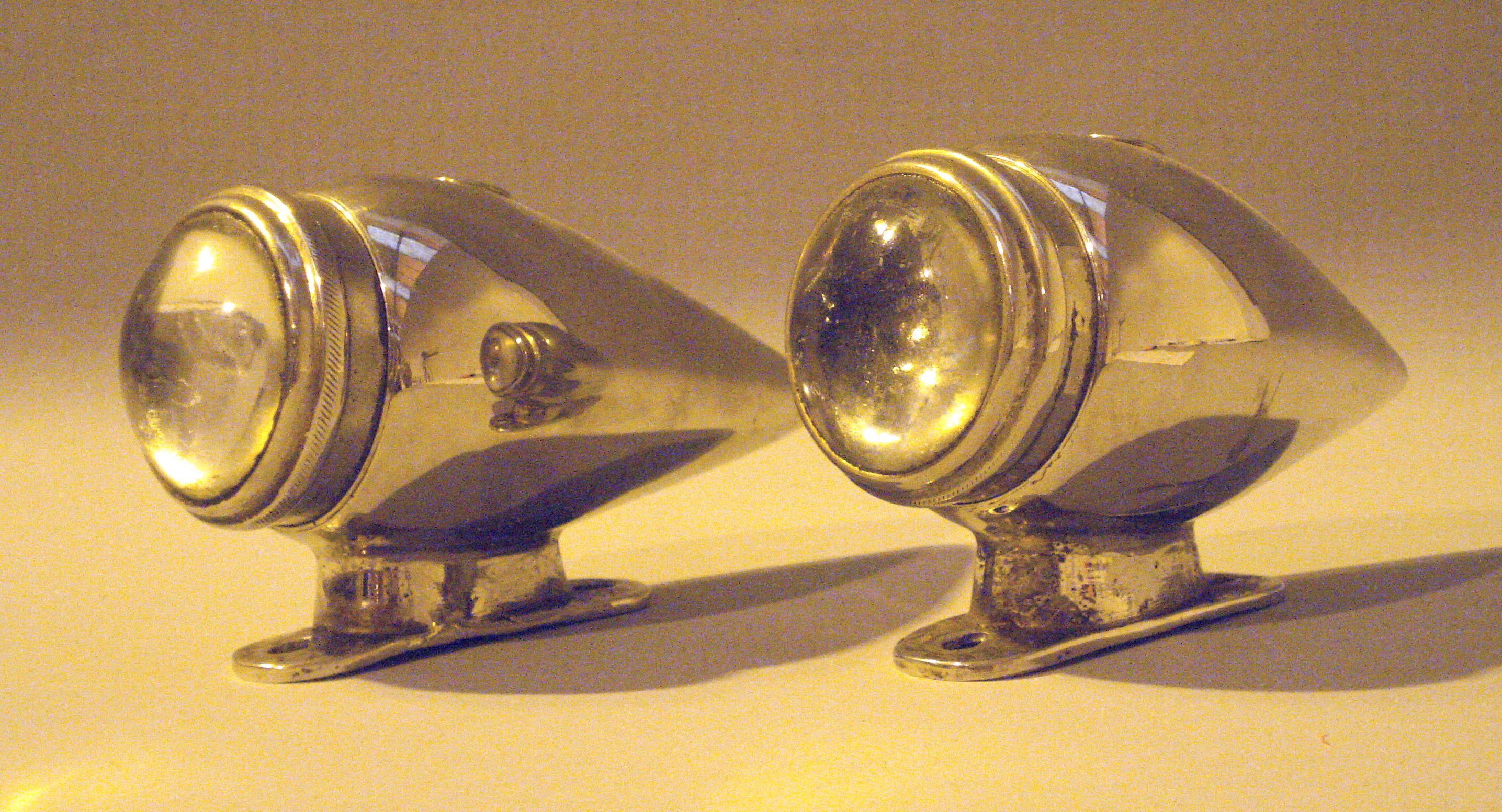 Bonhams Cars : A pair of CAV torpedo sidelights,