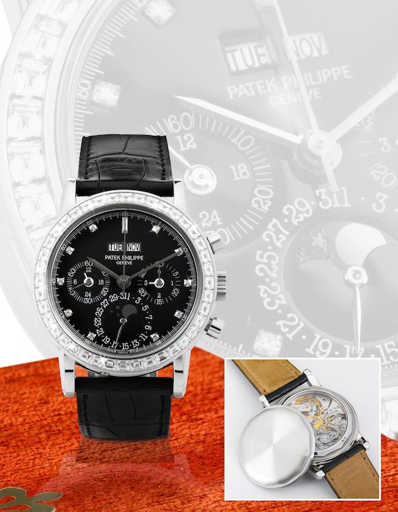 Bonhams : Patek Philippe. A fine and extremely rare PT950 platinum ...