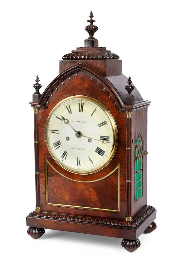 Bonhams : A first half of the 19th century rosewood bracket clock The ...