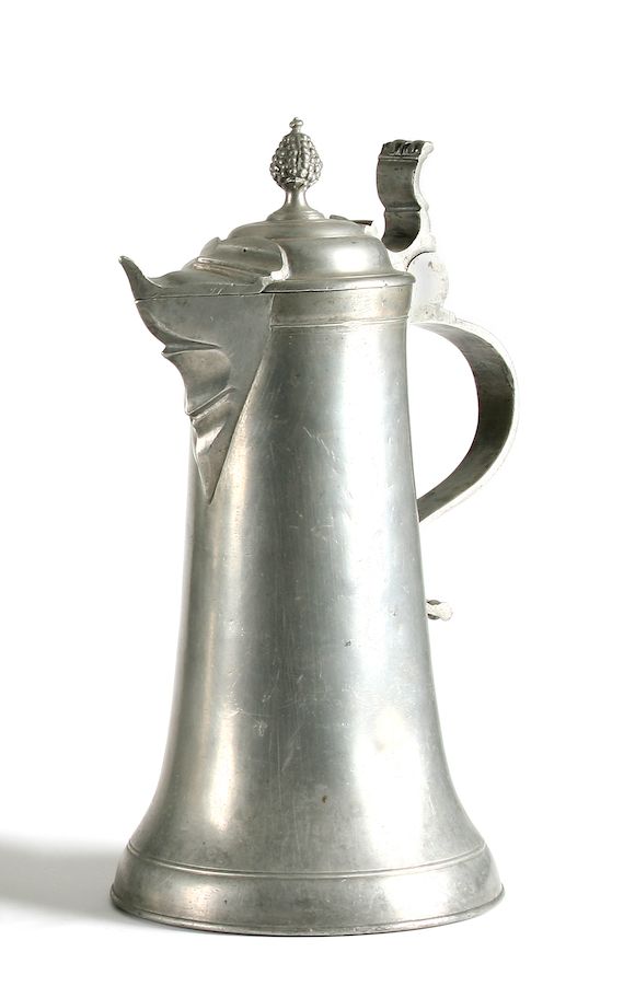 Bonhams : A large 18th Century Swiss spouted flagon